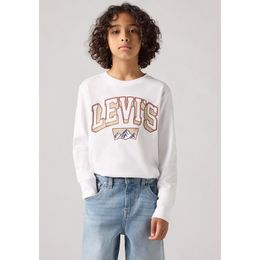 Levi's&reg; kids LEVI'S KIDS Langarmshirt &raquo;LVB ACADEMIC ADVENTURER LS TEE&laquo; mit gro&szlig;em Logoprint, aus Baumwolle - for Boys BRIGHT WHITE 5 (110) 5 (110) Longsleeve...