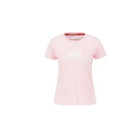 Alpha Industries T-Shirt »New Basic T-Shirt BL W« pastel pink M M Single Jersey Stoff