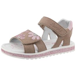 Lurchi Sandale »Candy«, Klettschuh mit Blüte, Größenschablone zum Download taupe-rosa 29 29 Sommerschuh mit verstellbaren Klettverschlüssen und...