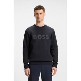 BOSS Green Herren BOSS Green Sweatshirt &raquo;Salbo&laquo;, mit Logodruck blau XL