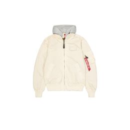 Alpha Industries Bomberjacke »MA-1 TT Hood Light« vintage white S S TT Nylon Stoff