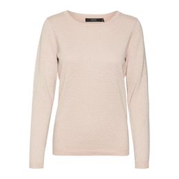 Véro Moda VERO MODA Rundhalspullover »VMCARE SHINE LS O-NECK PULLOVER« mit leichtem Glitzereffekt Misty Rose Detail:W. SILVER LUREX XL XL Pullover von Vero Moda