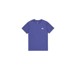 Alpha Industries T-Shirt »Backprint T-Shirt« night purple XL XL Single Jersey Stoff