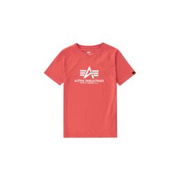 Alpha Industries T-Shirt »Basic T-Shirt BL K« brick red 6 6 Single Jersey Stoff