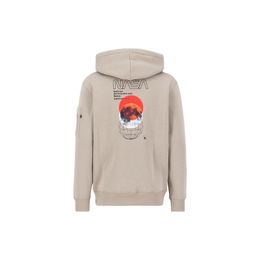 Alpha Industries Hoodie »NASA Orbit Hoodie« vintage sand L L Brushed Fleece Stoff
