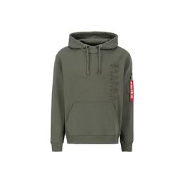 Alpha Industries Hoodie »Embroidery Hoodie« dark olive 5XL 5XL Brushed Fleece Stoff