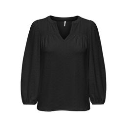 Only Damen Only Blusenshirt &raquo;ONLSANDRA 3/4 SPLIT TOP JRS&laquo; schwarz M (38)