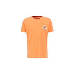 Alpha Industries T-Shirt »Flying Buzz SL T-Shirt« tangerine 3XL 3XL Flying Buzz saw und Alpha Industries Siebdruck auf der linken Brust