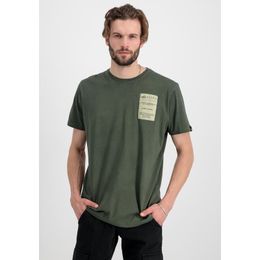 Alpha Industries T-Shirt »AI Label T-Shirt« dark olive 3XL 3XL T-Shirt "AI Label T"