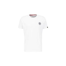 Alpha Industries T-Shirt »Doted SL T-Shirt« white S S Rotes Nackenband innen