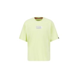 Alpha Industries T-Shirt »Metal Plate T-Shirt« Arctic Lime S S Single Jersey Stoff