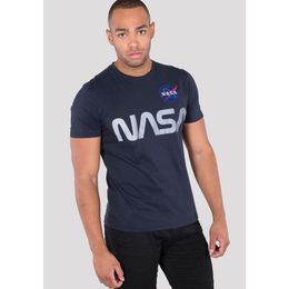 Alpha Industries Rundhalsshirt »Nasa Reflective Tee« rep. blue 4XL 4XL Kurzarm-Design, ideal für Sommer oder als Layering-Basis in kühleren Monaten