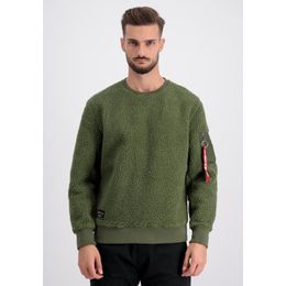 Alpha Industries Sweater »Teddy Sweater« sage-green XXL XXL Utility Pocket mit RBF Tag