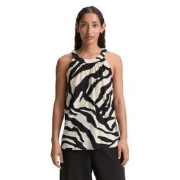 Tom Tailor Blusentop mit Neckholder Ausschnitt abstract beige zebra 36 36 Bluse von Tom Tailor