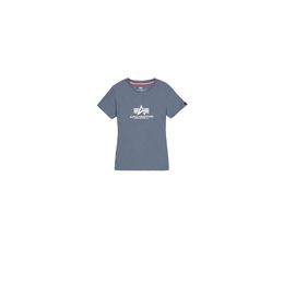 Alpha Industries T-Shirt »New Basic T-Shirt BL W« denim blue M M Single Jersey Stoff
