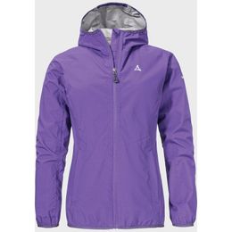 Schöffel SCHÖFFEL Outdoorjacke »Hiking Jacket Style Migandi WMS« mit Kapuze 3805 - lila 38 38 Wasserdicht & atmungsaktiv dank 2,5-Lagen VENTURI Membrane