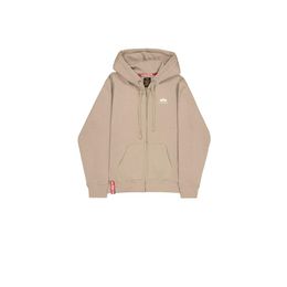Alpha Industries Hoodie »Basic Zip Hoodie SL« vintage sand XS XS Brushed Fleece Stoff