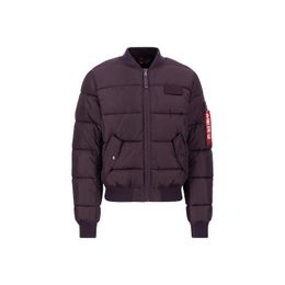 Alpha Industries Bomberjacke »MA-1 Puffer Bomber« Plum L L Tafetta Stoff
