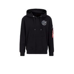Alpha Industries Hoodie &raquo;Dark Side Hoodie&laquo; black/reflective S S Grammatur: 330 g/m&sup2;