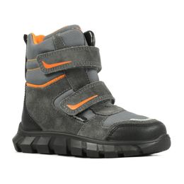 Richter Winterstiefel »Snow WMS: Mittel«, Klettstiefel, Snowboots mit wasserdichter Sympatex-Membrane grau-orange 30 30 Winterstiefel mit...