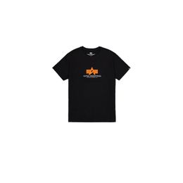 Alpha Industries T-Shirt »Basic T-Shirt BL Rubber« black 3XL 3XL Single Jersey Stoff