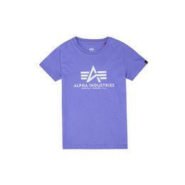 Alpha Industries T-Shirt &raquo;Basic T-Shirt BL K&laquo; electric violet 4 4 Single Jersey Stoff