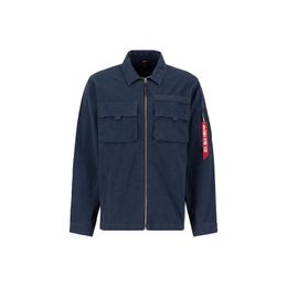 Alpha Industries Hemdjacke »Twill Overshirt« ultra navy M M Cotton Twill Stoff