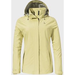 Schöffel SCHÖFFEL Outdoorjacke »Jacket Gmund L« mit Kapuze 5105 - gelb 38 38 Wasserdicht & atmungsaktiv dank 2-Lagen VENTURI Ripstop