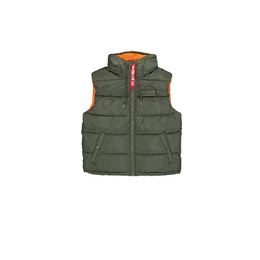 Alpha Industries Blouson »Hooded Puffer Vest FD« sage-green 3XL 3XL Polyester Tafetta Stoff