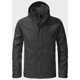 Schöffel SCHÖFFEL Outdoorjacke »Jacket Gmund M« mit Kapuze 9990 - schwarz 46 46 Wasserdicht & atmungsaktiv dank 2-Lagen VENTURI Ripstop