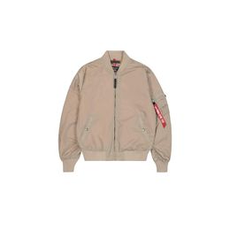 Alpha Industries Bomberjacke »MA-1 TT Light« vintage sand M M Flight Nylon Stoff