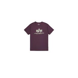 Alpha Industries T-Shirt »Basic T-Shirt BL« Plum 4 XL 4 XL Single Jersey Stoff
