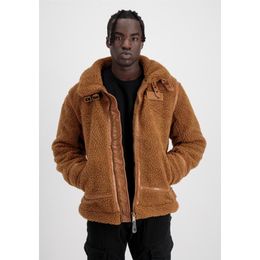 Alpha Industries Bomberjacke »B-3 Teddy« camel S S Verstellbare Weite