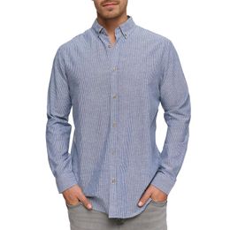 INDICODE Langarmhemd &raquo;INMeis&laquo; Teal XXL - N-Gr N-Gr XXL Hemd von INDICODE