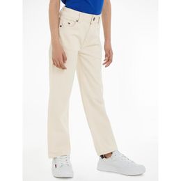 Tommy Hilfiger M&auml;dchen Weite Jeans &raquo;GIRLFRIEND CALICO&laquo; mit weitem Bein beige 4 (104), N-Gr