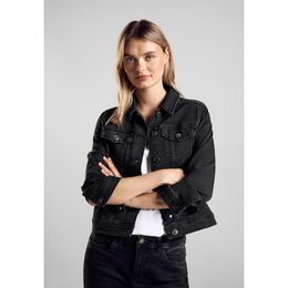 Street One Jeansblazer Jacke im Washed-Look black washed 38 38 Jeansjacke für Damen von Street One