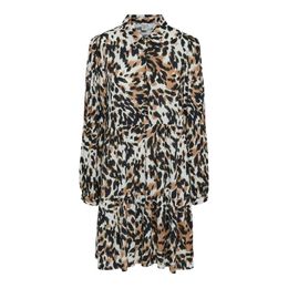 Y.A.S Hemdblusenkleid &raquo;YASALIRA LS SHIRT DRESS S. NOOS&laquo; Sommerkleid, mit Volant Black AOP:Leo print L - N-Gr N-Gr L Praktische Knopfleiste und...