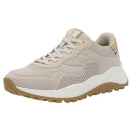 RIEKER SPORT Sneaker, Schnürschuh, Sport-Sneaker für Maschinenwäsche geeignet hellbeige 40 40 Sneaker im coolen Streetstyle