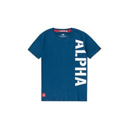 Alpha Industries T-Shirt »Side Print T Kids/Teens« naval blue 8 8 Gewebtes Alpha Label am Saum