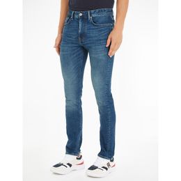 Tommy Hilfiger Slim-fit-Jeans »SLIM BLEECKER PSTR CROW BLACK« Cross Blue 32 - Länge 34 Länge 34 32 Slim Fit Jeans für eine schmale Beinform und...