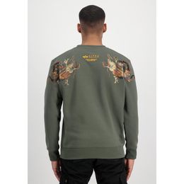 Alpha Industries Sweater »Dragon EMB Sweatshirt« dark olive XS XS Utility Pocket und RBF Tag