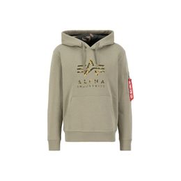 Alpha Industries Hoodie &raquo;Camo TPU Hoodie&laquo; olive M M Brushed Fleece Stoff