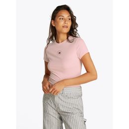 Tommy Jeans T-Shirt »TJW SLIM ESSENTIAL LOGO 2 TEE«, mit Logoschriftzug Precious Pink XS (34) XS (34) T-Shirt von Tommy Jeans