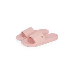Tommy Hilfiger Pantolette »TH MONOGRAM POOLSIDE«, Bequemschuh, Sommerschuh, Schlupfschuh mit TH-Schmuckelement rose 40 40 Sommerliche Pantolette...