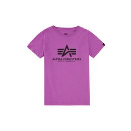 Alpha Industries T-Shirt »Basic T-Shirt BL K« dark magenta 2 2 Single Jersey Stoff