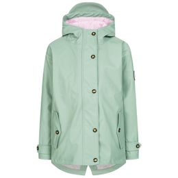 ANKERGLUT Regenjacke »Friesennerz WIZZARD PEAK KIDS« grau 116 116 Maritimer Regenmantel mit Streifenfutter