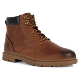 Geox Schnürboots »U ANDALO A« Worker Boots, Schnürstiefel mit Spezial Membrane braun 43 43 Lässige Schnürboots mit weich gepolstertem Schaftrand