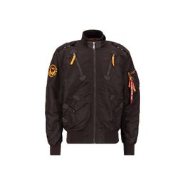 Alpha Industries Bomberjacke »Falcon II Light« hunter brown XL XL Flight Nylon Stoff