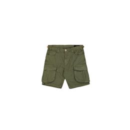Alpha Industries Shorts »Canvas Cargo Short« dark olive 34 - Normalgrößen Normalgrößen 34 Duck Canvas Stoff