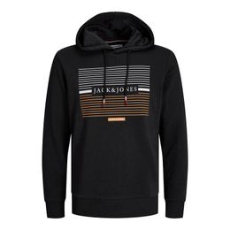 Jack & Jones JACK & JONES Hoodie »JJCYRUS SWEAT HOOD: Komfortable Baumwollmischung mit coolem Gummidruck« Lässiger Hoodie: Basic Schnitt & peppiger Aufdruck,...